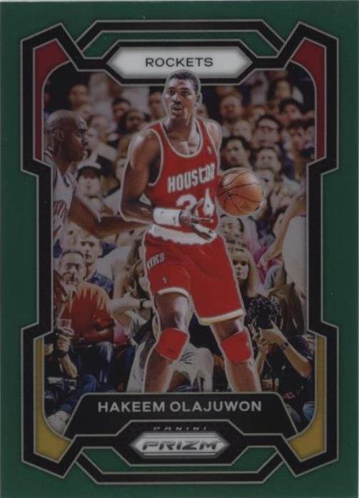 2023-24 Panini Prizm - Hakeem Olajuwon #191 Green Prizm for sale online ...