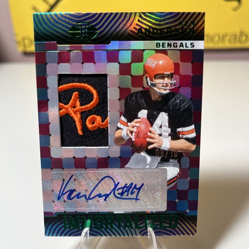 2024 Panini Illusions - Immortalized Patch Auto Ken Anderson #IJA-KAN ...