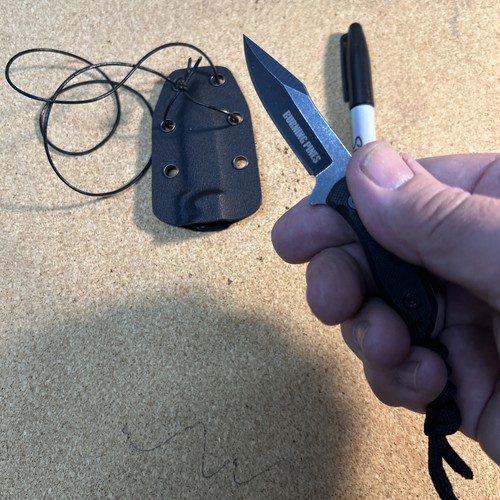 Burning Pines Neck Knife With Kydex Sheath | eBay