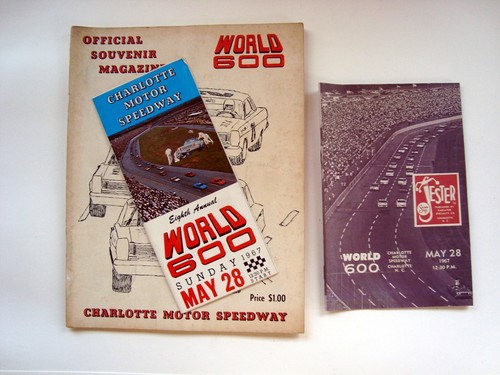 May 1967 World 600 at Charlotte Nascar Race Program Official Souvenir ...