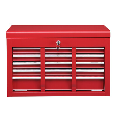 Heavy-Duty Red Tool Cart with Lockable 5 Drawers - 330lb Capacity | eBay
