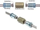 3/16" & 1/4" tube Brass Brake Line Coupler & Tee Block Kit - SAE / ISO ...