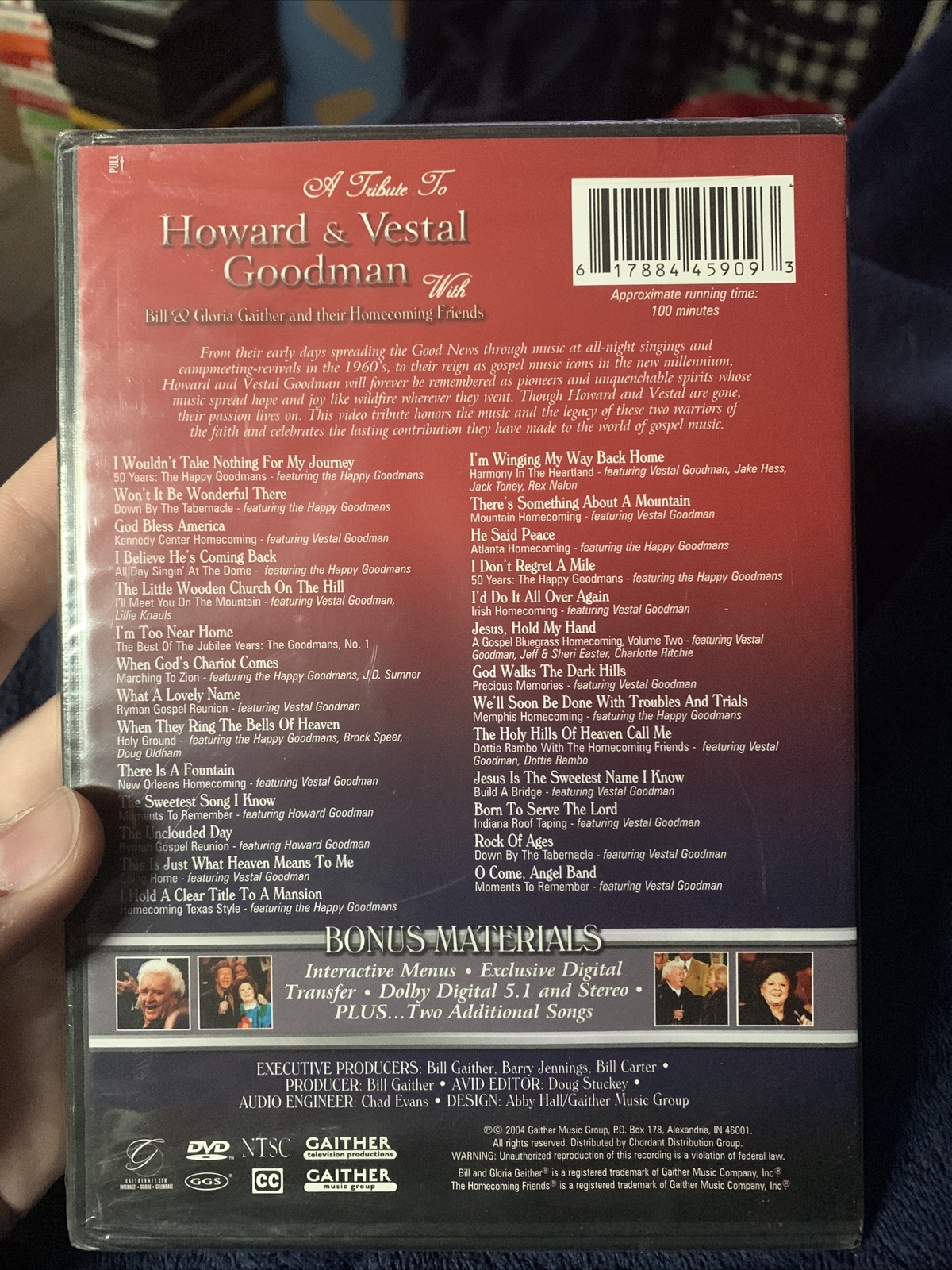 Tribute to Howard Vestal Goodman DVD 2004 Bill Gloria Gaither ...