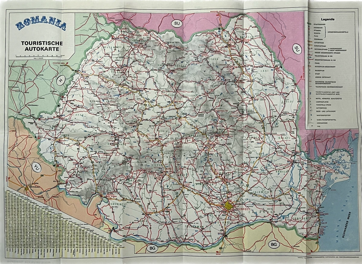 Harta Turistica Romania