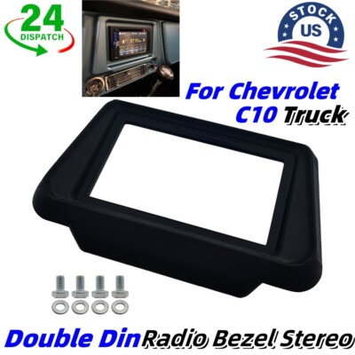 For 1967-1972 Chevrolet C10 Truck dual-DIN Radio Bezel Kit Stereo K5 ...