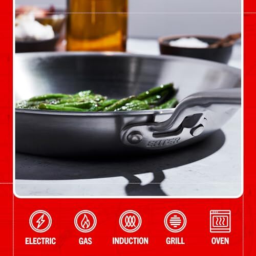 x Eater 10.5 Inch Frying Pan | Made in USA | 5-Ply Fully Clad Stainless ...