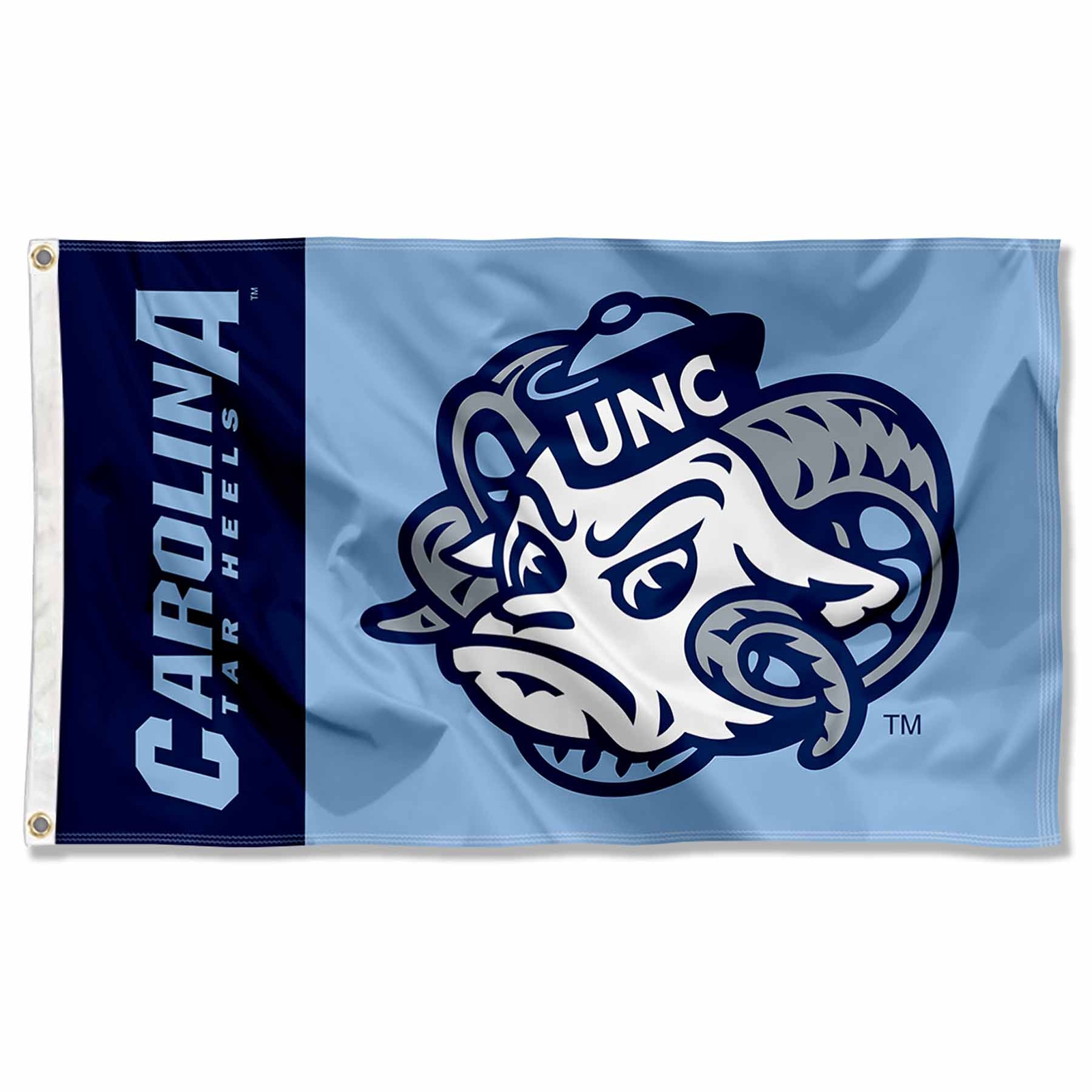 North Carolina Tar Heels UNC Ramses Flag 3x5 Banner | eBay