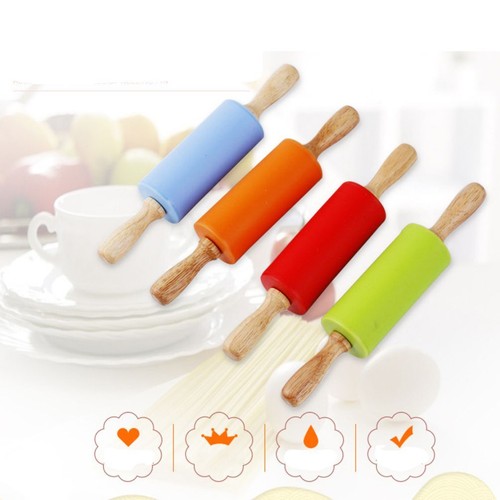 Kitchen DIY Non-stick Baking Dough Roller Small Size Rolling Pin ...