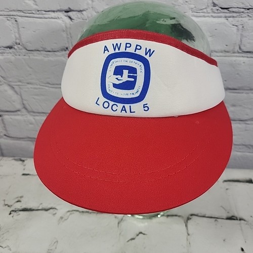 Vintage Advertising Crew Cap Local 5 Union Visor One Size Adjustable ...