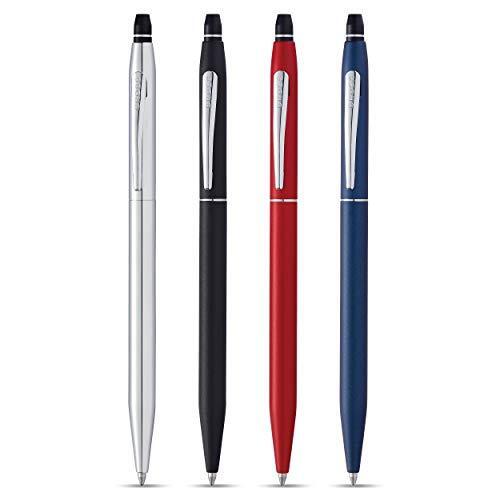 Cross Click Blue Lacquer Ballpoint Pen with Chrome Appointments and ...