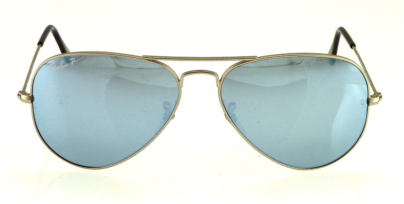 Ray-Ban Aviator Matte Silver l Polarized Silver Flash Mirror RB3025 019 ...