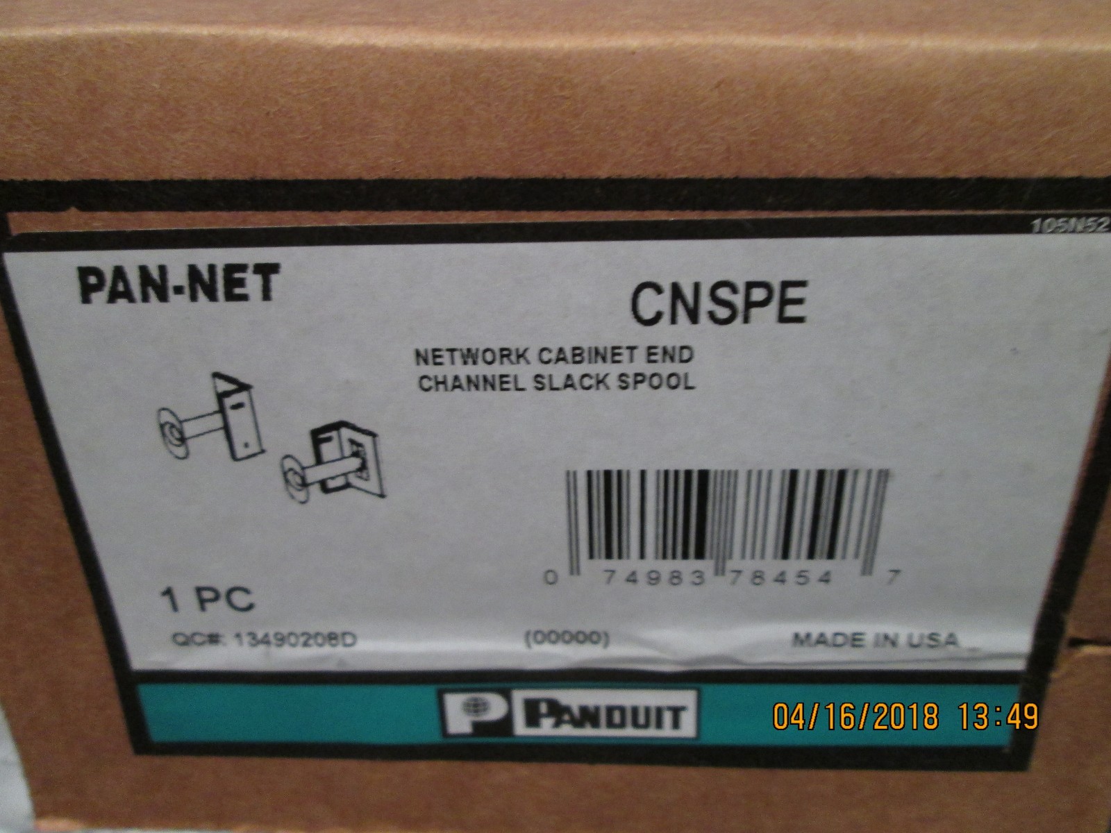 PANDUIT CNSPE Cabinet End Channel Slack Spool Kit ( 20 in stock) NEW ...
