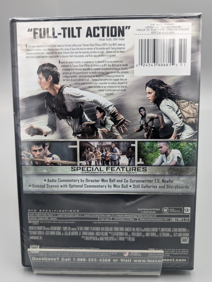 The Maze Runner (DVD) Brand New | eBay