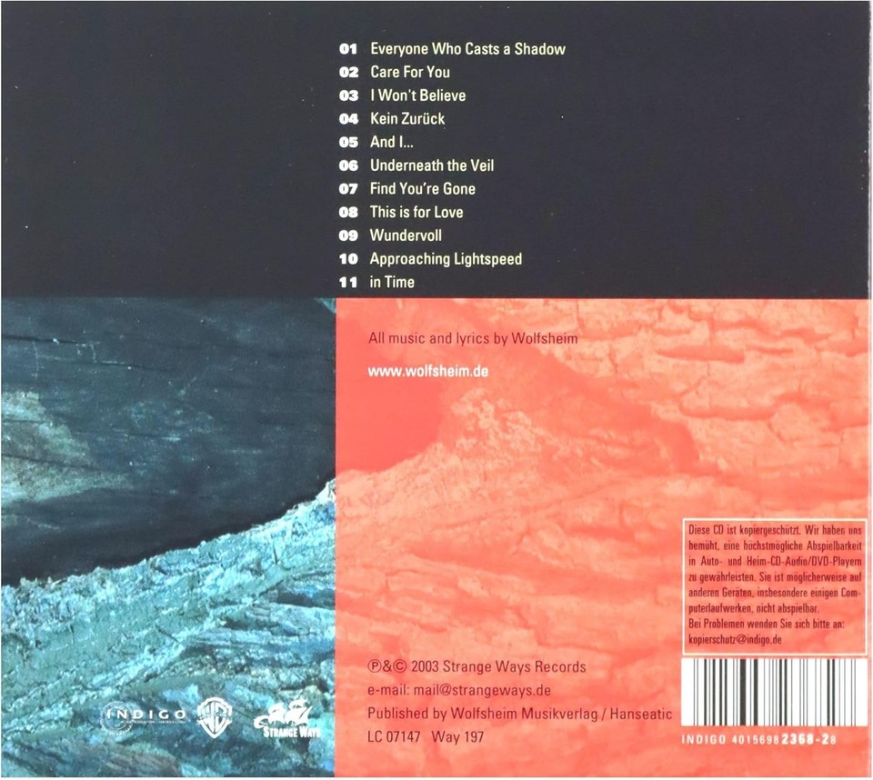 Wolfsheim Casting Shadows (CD) (US IMPORT) 4015698236828 | eBay.de