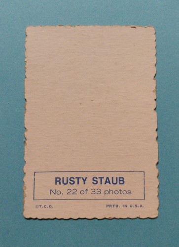 Rusty Staub 1969 Topps Deckle Edge #22 Houston Astros | eBay