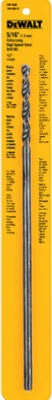 5 Pack - High-Speed Split-Point Steel Drill Bit, 5/16 x 12 In. - DW1608 ...
