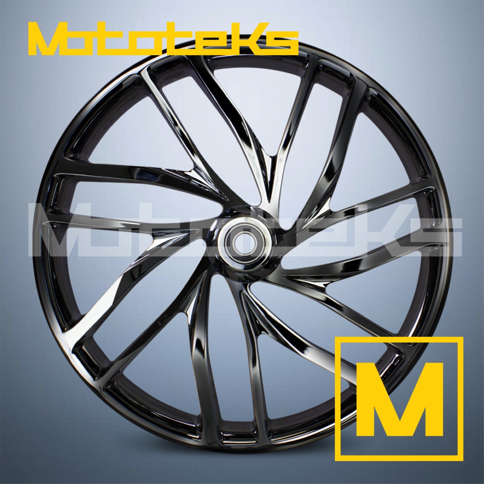 23" 23X3.5 RISE BLACK WHEEL FOR HARLEY TOURING BAGGER MODELS FRONT RIM ...