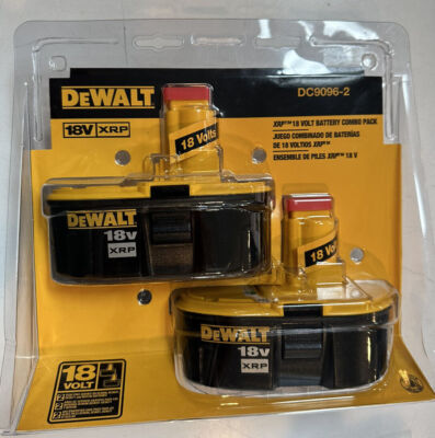 2 PACK Dewalt 2.4Ah 18-VOLT XRP DC9096 NiCd Battery Combo Pack Genuine ...