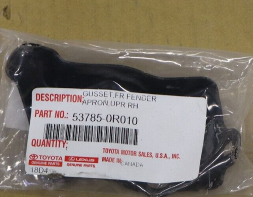NEW Genuine OEM 2019-2021 RAV4 Toyota RH Front Fender Mount Plate 53785 ...