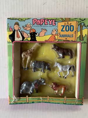 VINTAGE - Popeye Zoo Animals - Larami Corp | eBay