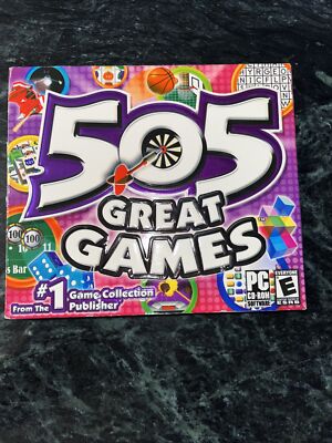505 Great Games PC 2003 Windows 98 ME XP CD Software | eBay