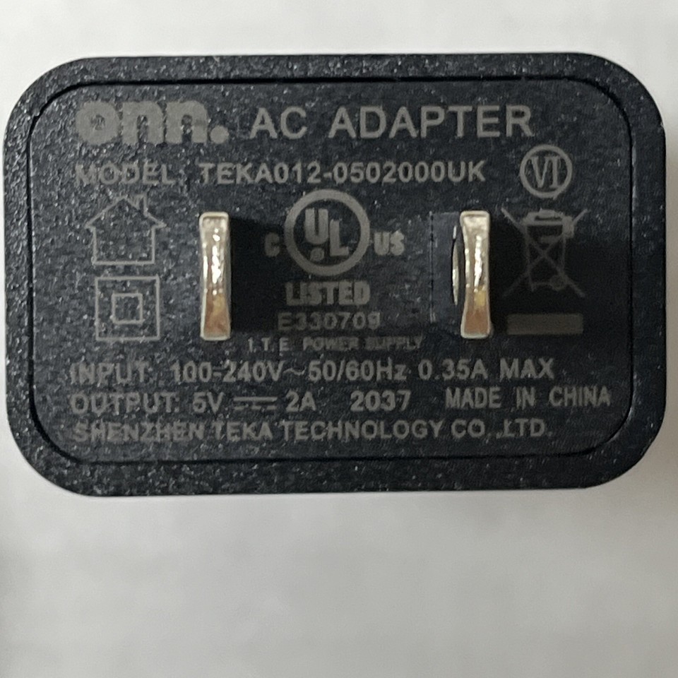 ONN USB OEM Wall Adapter Plug NIB for Tablets TEKA012 0502000UK ...