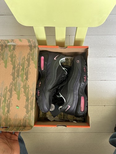 Size 9 - Nike Corteiz x Air Max 95 SP Rules the World - Pink Beam | eBay UK