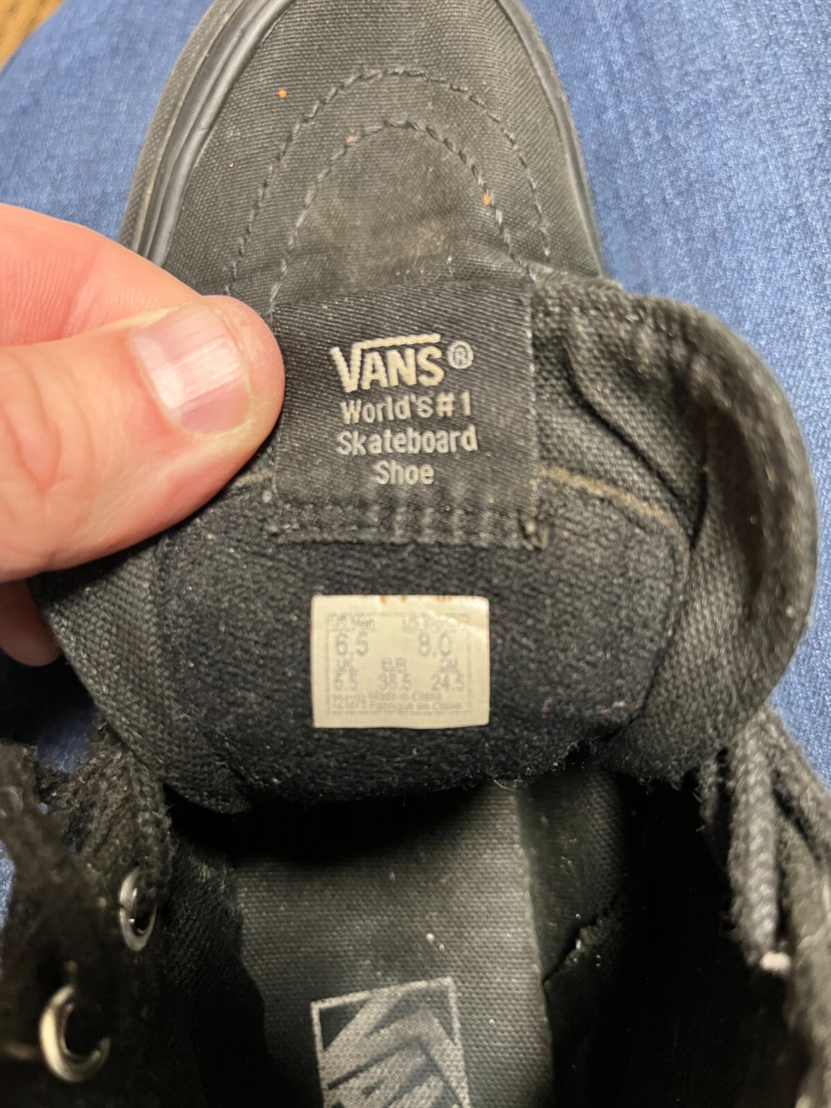 Vans Shoes Mens 6.5 Womens 8 Old Skool Skate High Sneakers 721278 Black ...