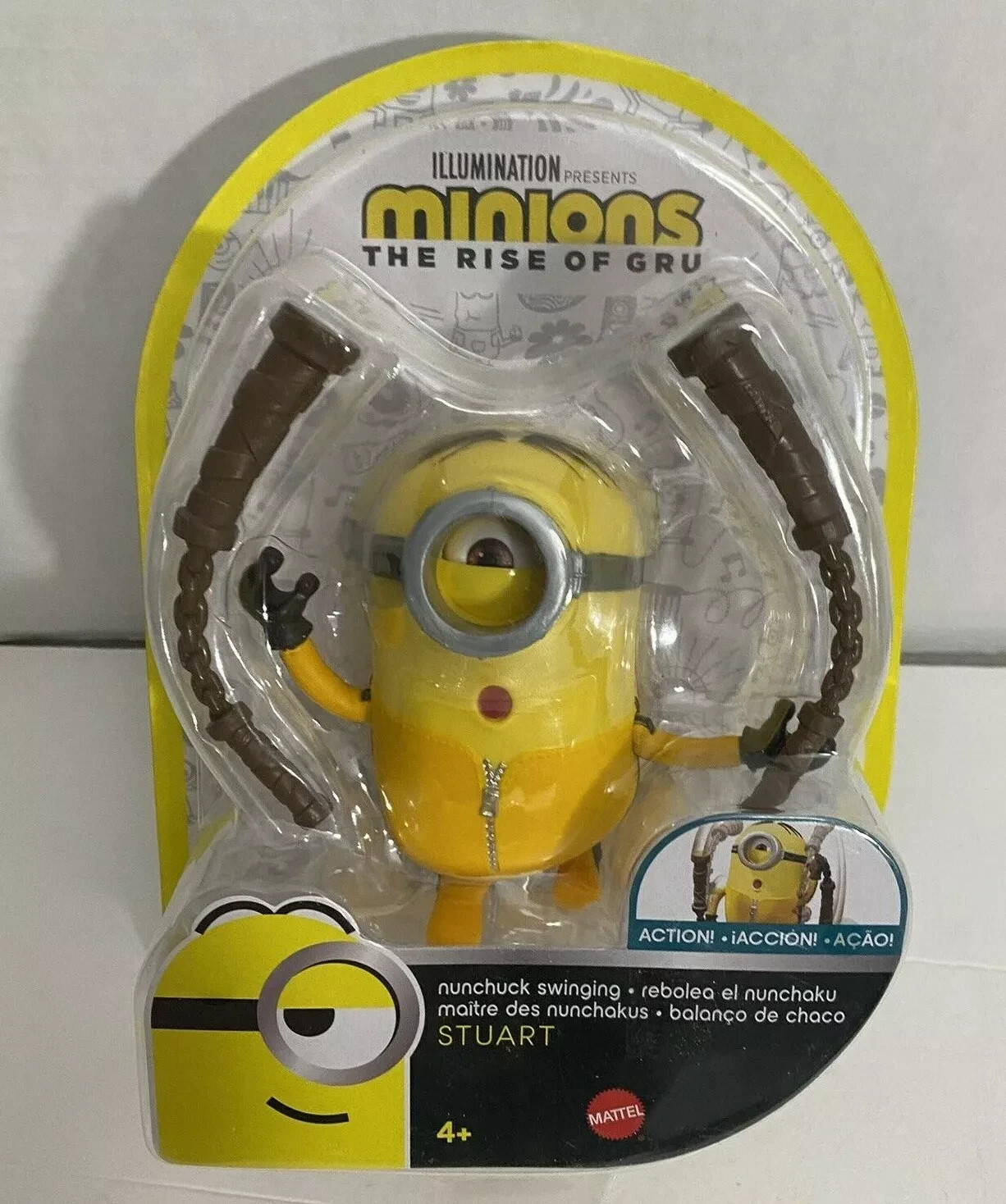Minions The Rise Of Gru Movie Nunchuck Stuart Figure Illumination 2020 ...