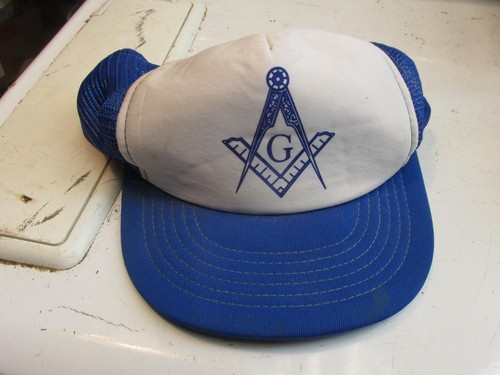 Blue And White Masonic Lodge Masters Hat | eBay