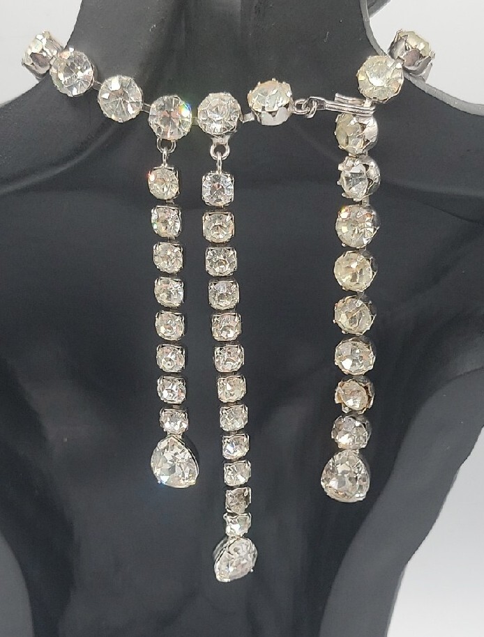 1950s Rare Original By Robert Paste Necklace 34" Pro… - Gem