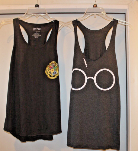 LOT OF 2 PREOWNED WOMENS HARRY POTTER TANK TOPS RAZOR BACK SIZE SMALL ...