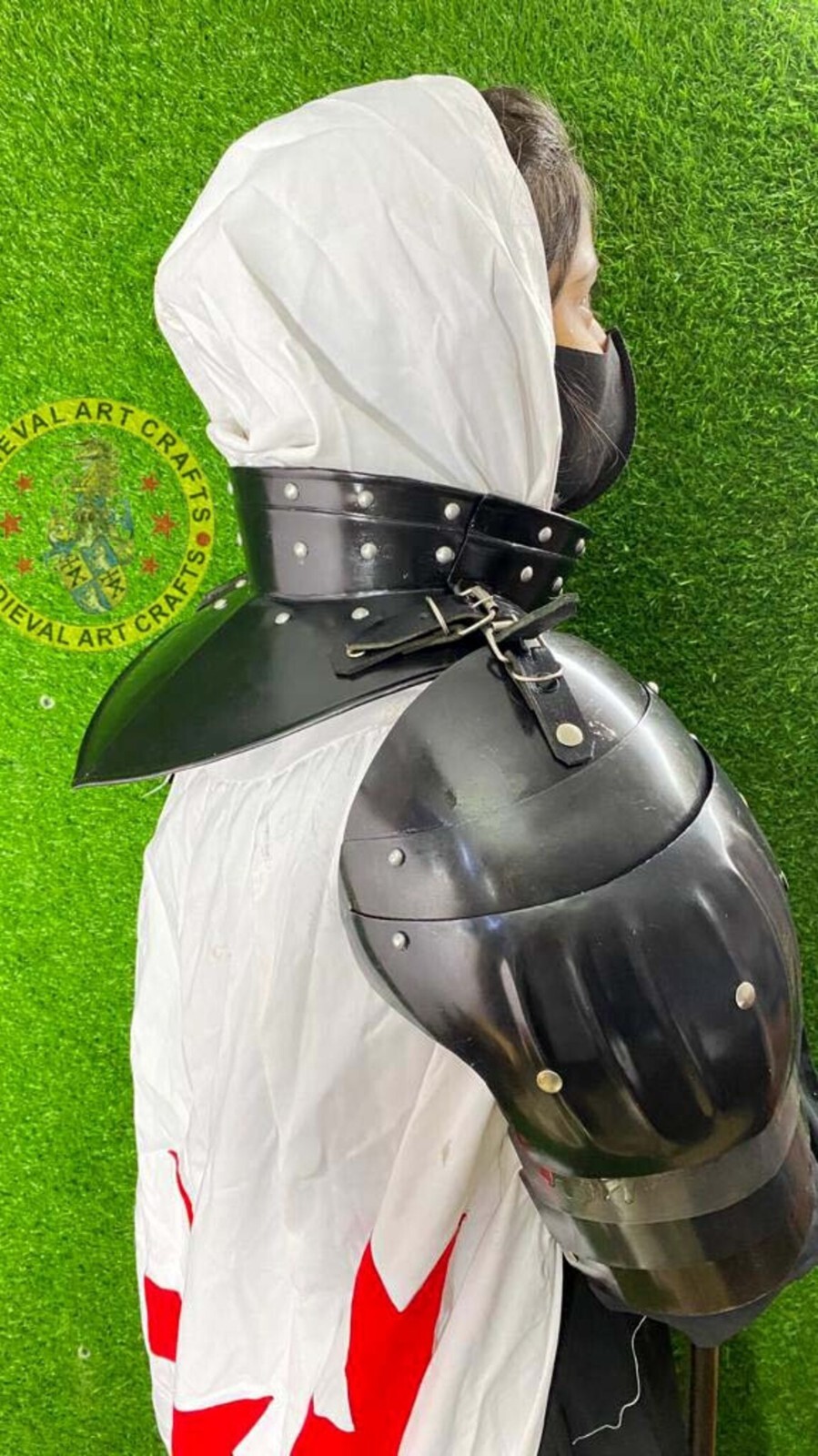 Knight Brave Female Armor Gorged Pouldron Armor Cosplay Sca Larp Armor ...