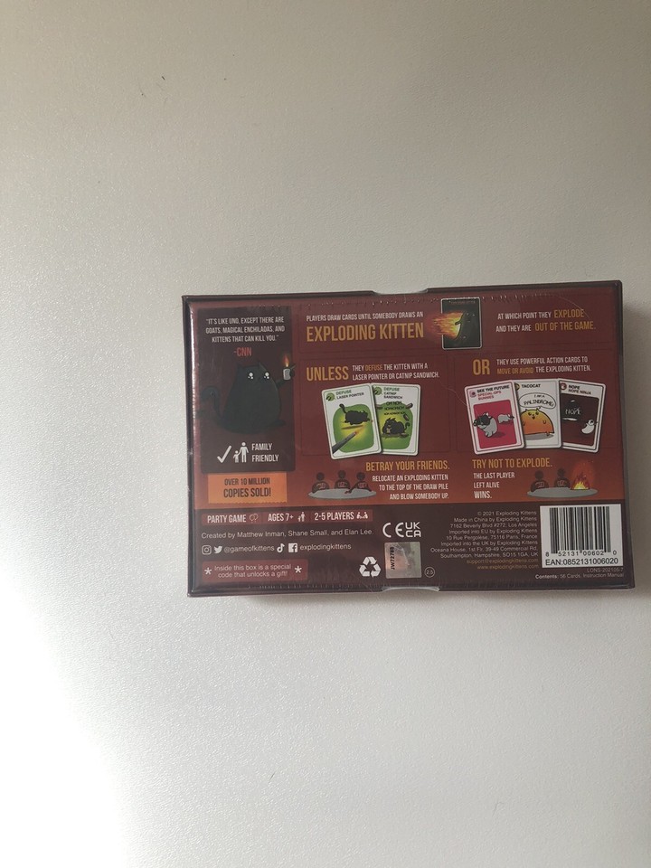Exploding Kittens Card Board Games 852131006020| eBay
