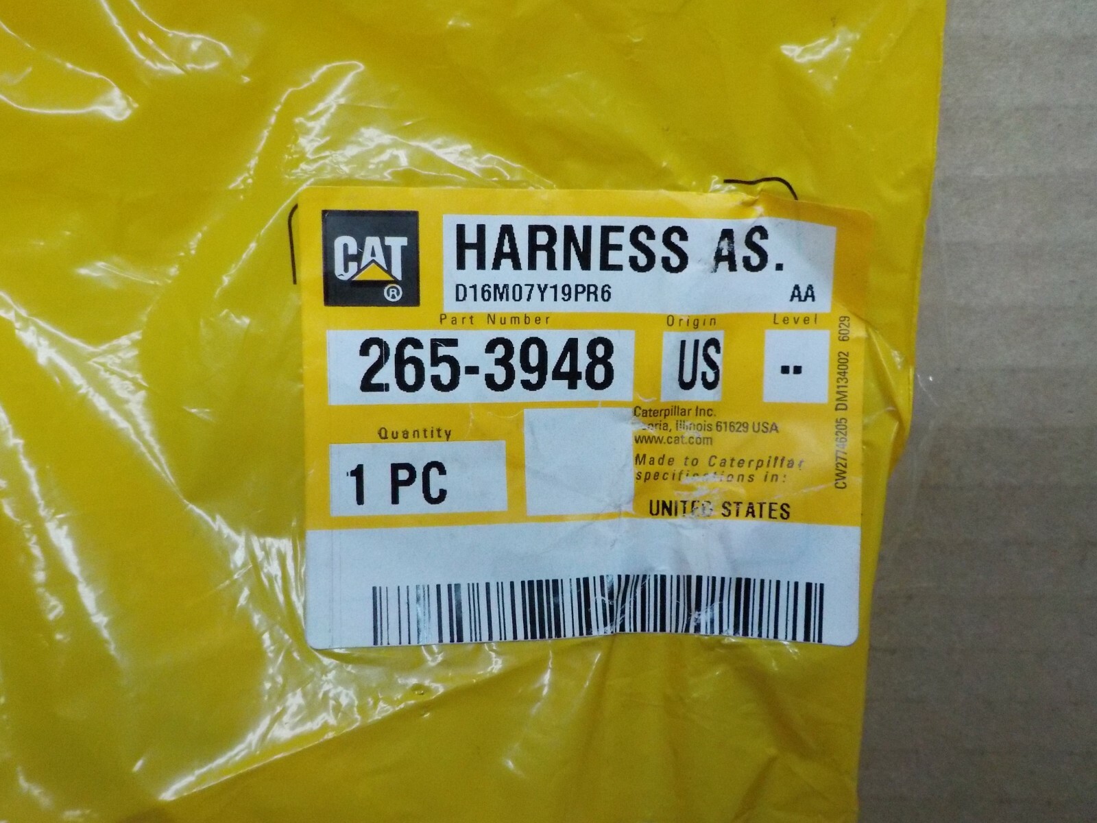 CAT, Caterpillar 265-3948: HARNESS AS. Genuine Caterpillar: 2653948, | eBay