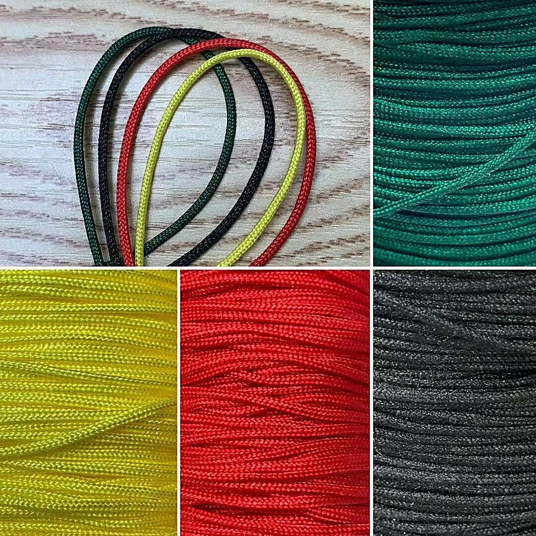 Ghana Jamaica ,Reggae Stripes, 10m of braided nylon thread, choose ...