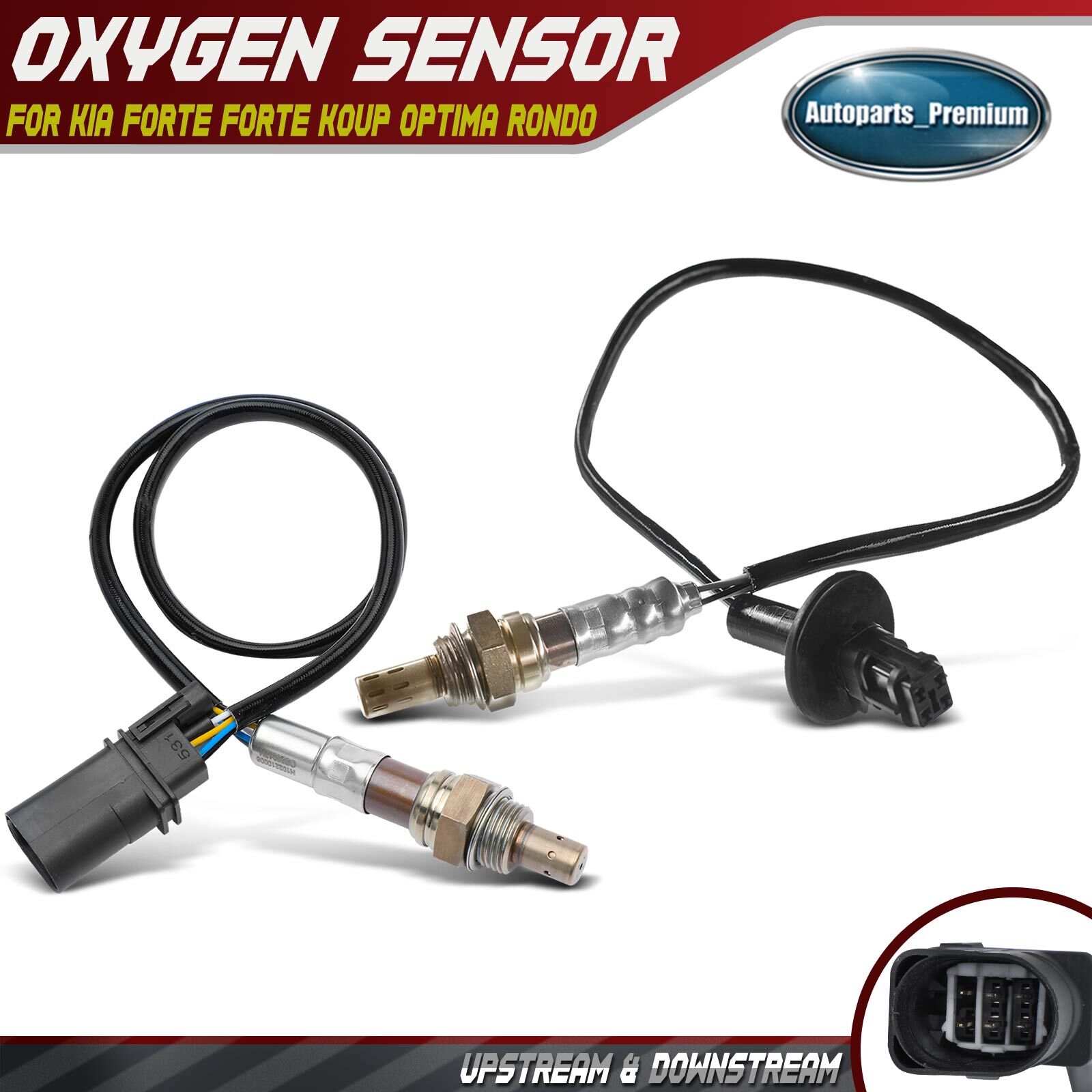 2x Upstream & Downstream O2 Oxygen Sensors for Kia Optima Forte Rondo ...