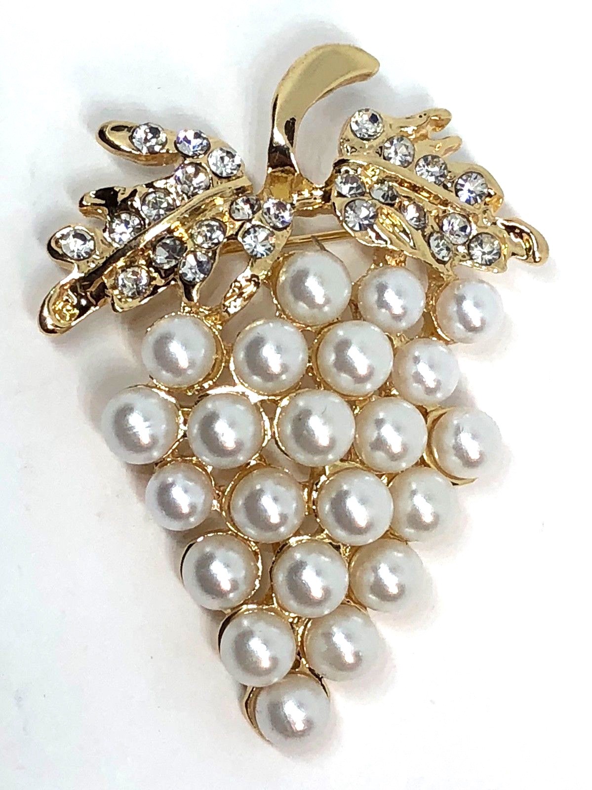 Grapes Brooch pearl color Mothers day gift easter fun fashion jewelry ...