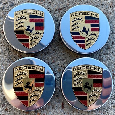 Genuine OE Porsche 911 991 Turbo S Center Lock Center Hub Caps Wheel ...