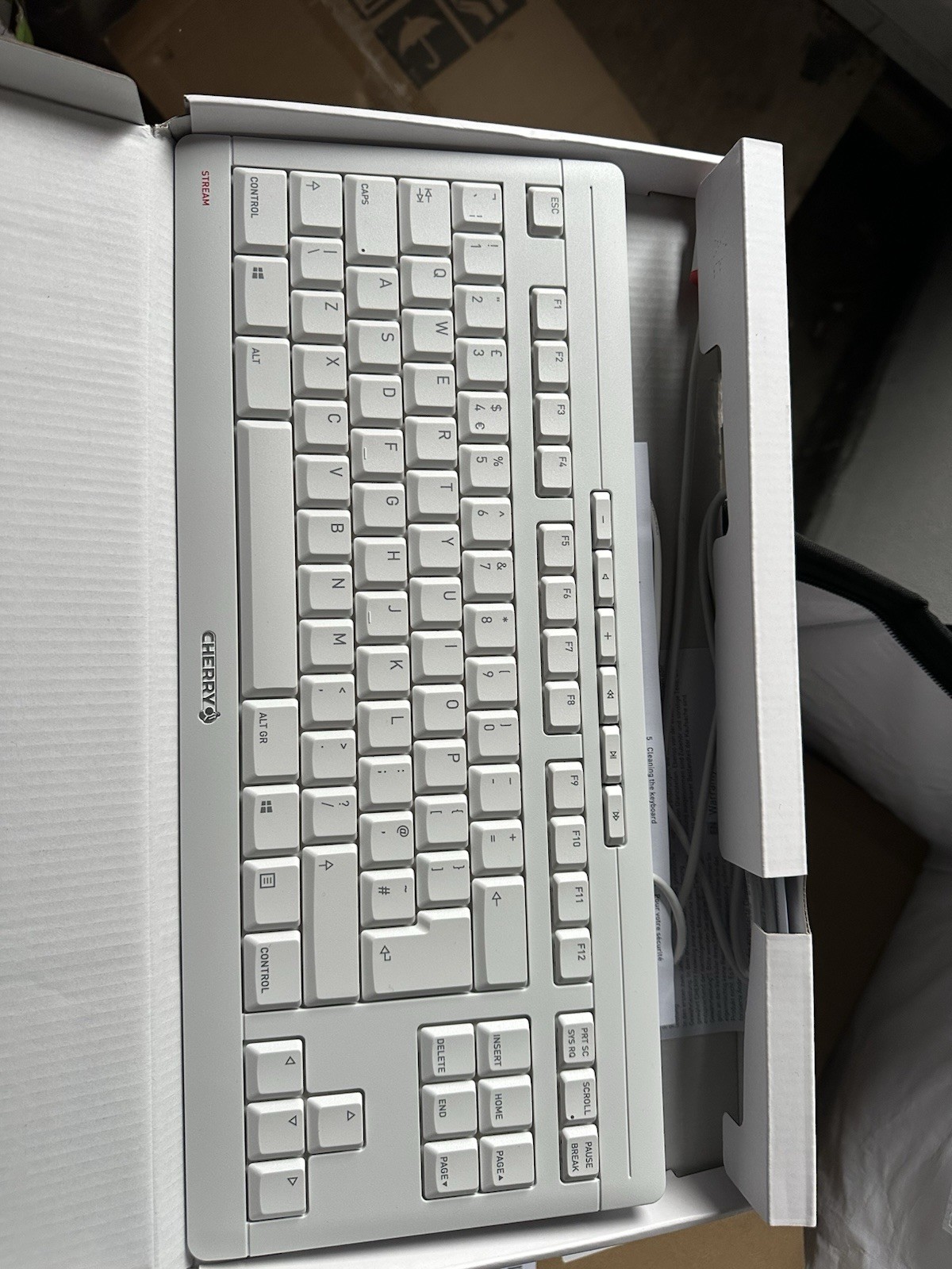 Cherry Stream Keyboard Tkl - Corded Compact Keyboard - UK Layout | eBay UK
