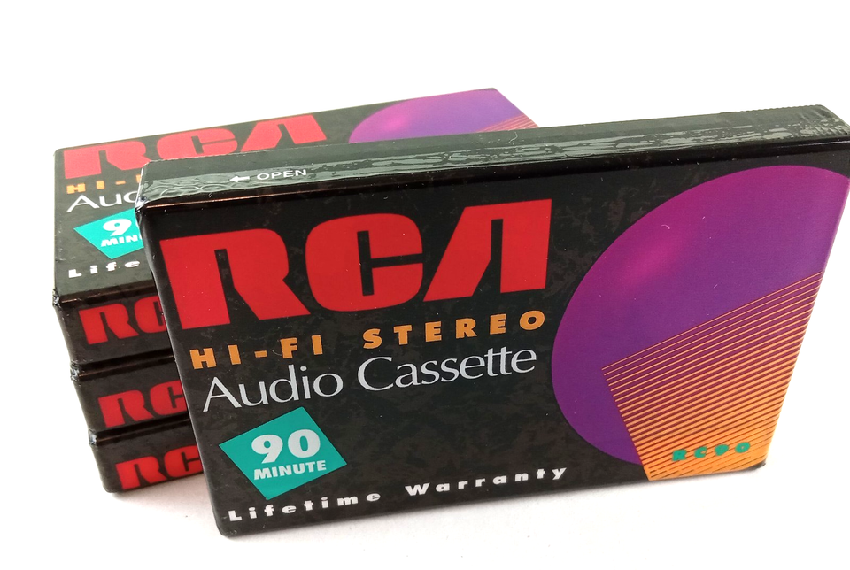 4 New Sealed RCA RC90 HI-FI Stereo Blank Audio Cassette Tape for ...