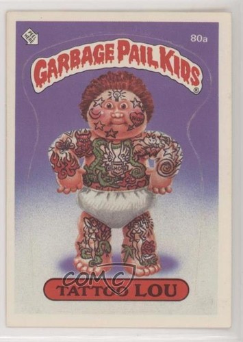 1985 Topps Garbage Pail Kids Series 2 TATTOO LOU (Jolted Joe Puzzle ...