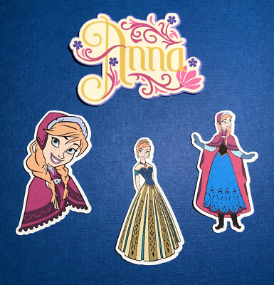 Frozen Die Cuts, Anna Die Cuts with Title, Frozen Scrapbooking Die Cuts ...