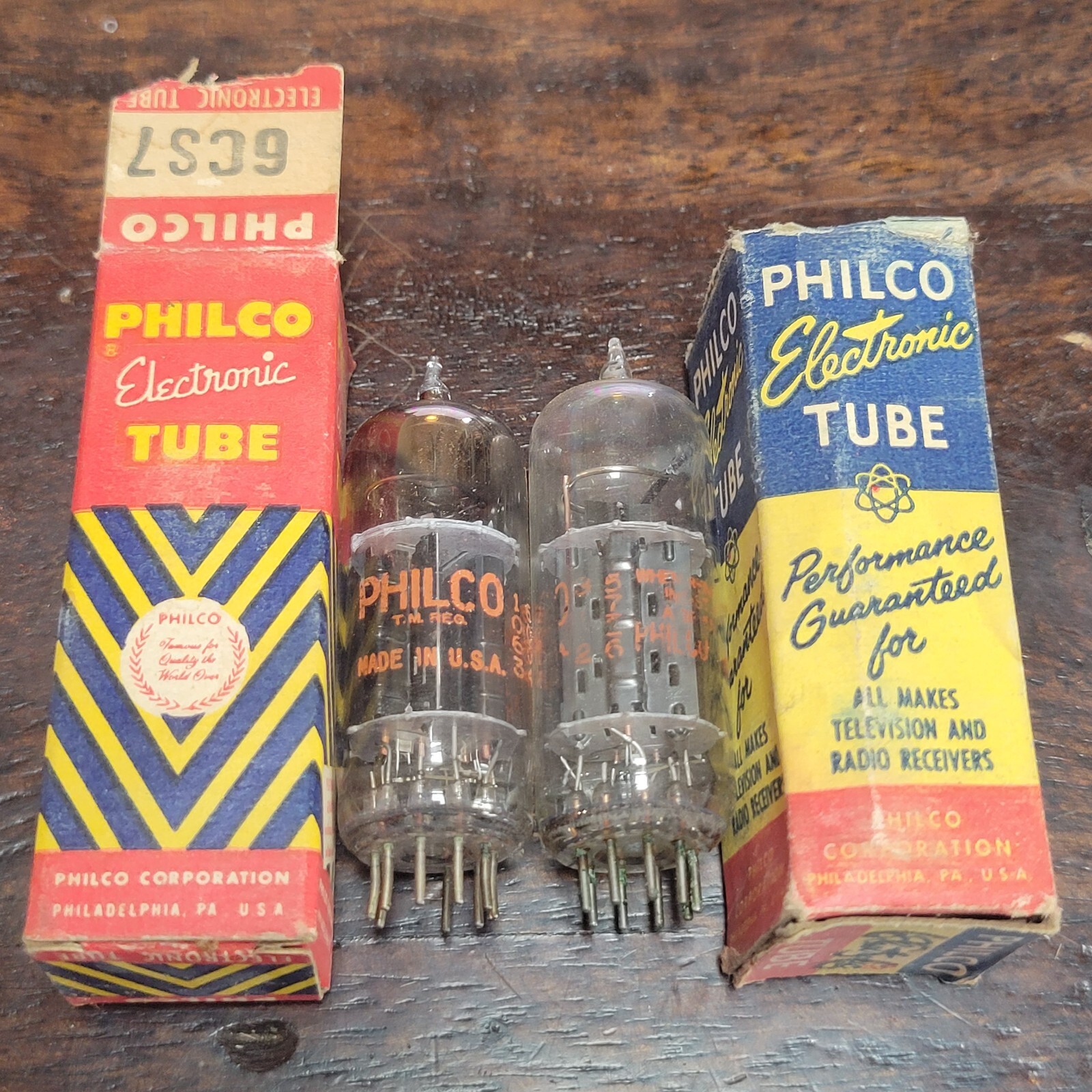 6CS7 PHILCO Vintage Electronic Vacuum Tubes Lot of 2 | eBay
