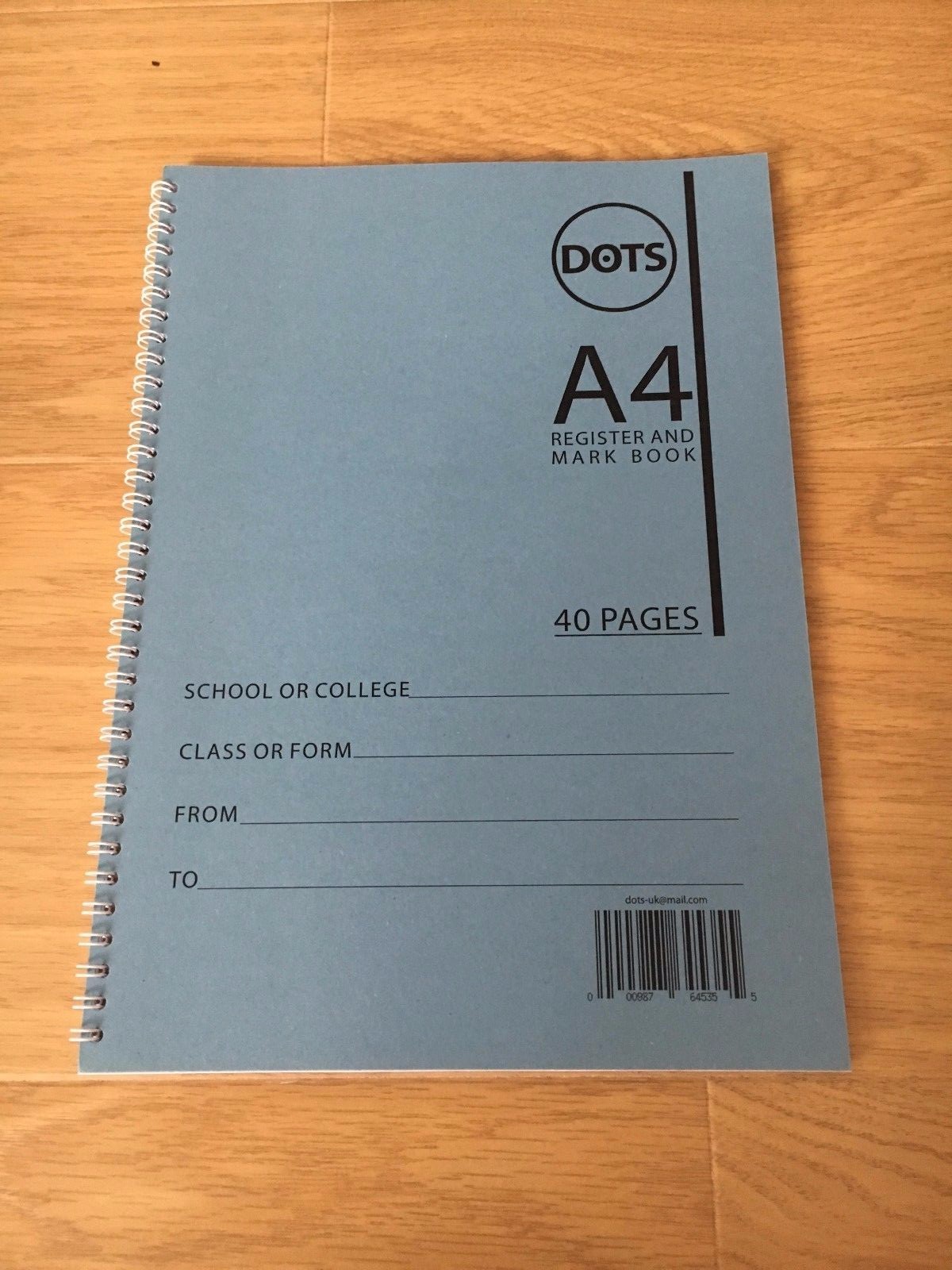 School Attendance Register, Mark Book 50 Names 40 pages 112 Weeks per ...