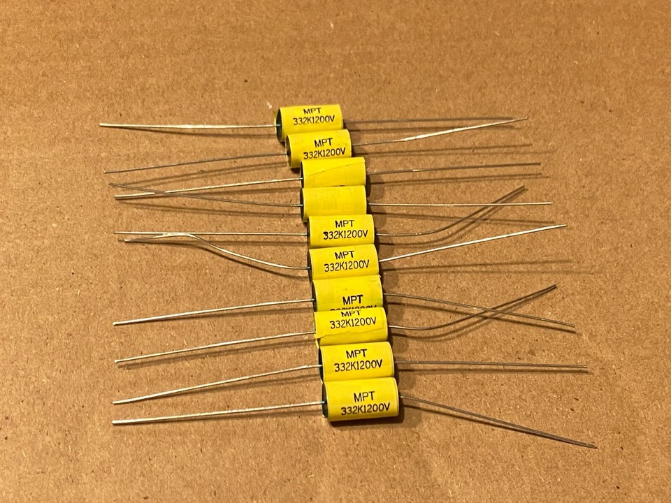 1200v MPT Axial Film Capacitors .001 .0022 .1 .22 .33 .47 .5 uf 800v ...