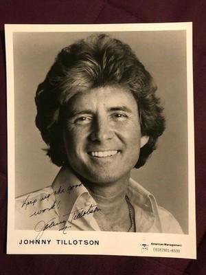 Johnny Tillotson Pop Country Singer Autographed Signed Photo | eBay