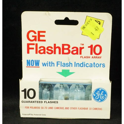 Vintage GE Flash Bar 10 for Polaroid SX-70 Camera 10 Flashes New | eBay