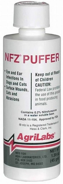 NFZ Puffer Nitrofurazone Animal Wound Care Ear and Eyes Infections Dogs ...