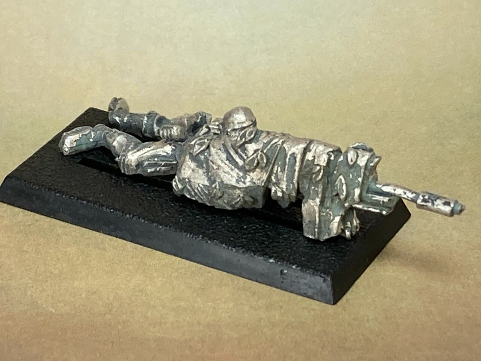 Warhammer 40K CATACHAN SNIPER PRONE metal figure citadel KILL TEAM GW ...